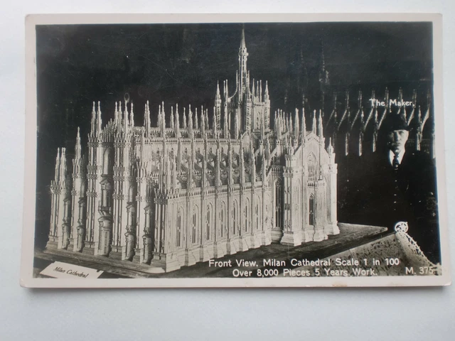 MILAN CATHEDRAL MODEL Scale 1 in 100 Maker RP Postcard 5 Years Work ...