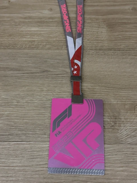2023 F1 PADDOCK VIP Pass Singapore Carlos Sainz Ferrari Smooth ...