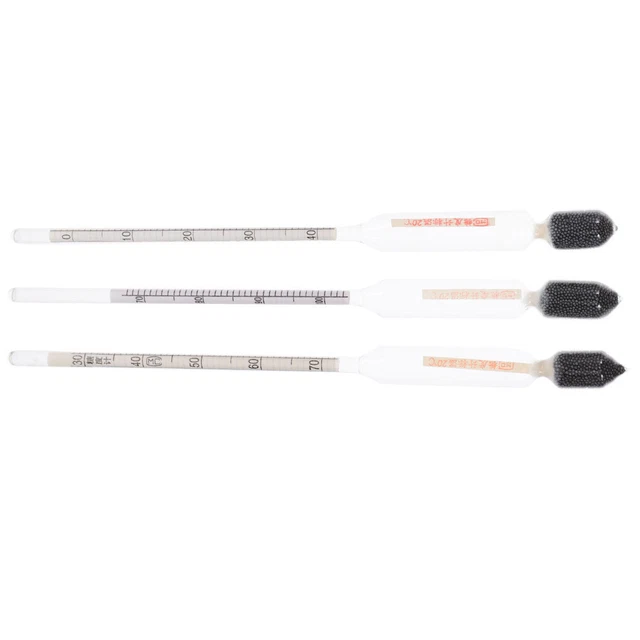 3PCS SUGAR SCALE Hydrometers Syrup Hydrometer Scale Liquid Sugar ...