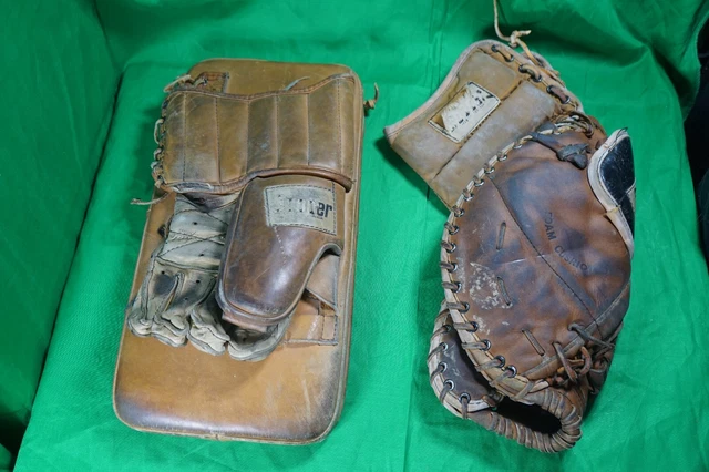 VINTAGE COOPER GM12 Goalie Catching Glove & Blocker $225.00 - PicClick CA