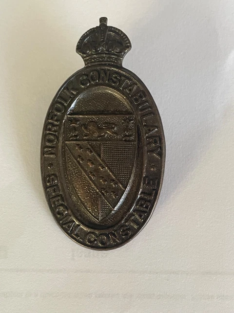 ANTIQUE NORFOLK CONSTABULARY Special Constable Badge £7.50 - PicClick UK