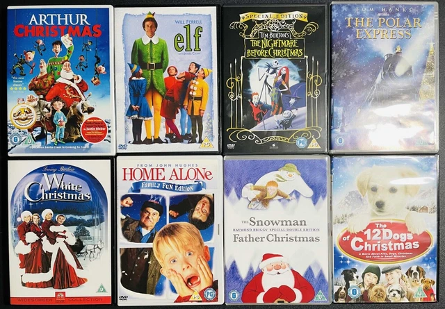 8X CHRISTMAS MOVIE DVD Bundle - Elf, The Snowman, Polar Express, Home ...