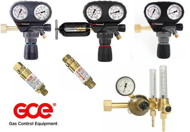 GCE PRESSURE REGULATOR pressure reducer acetylene, nitrogen, oxygen ...