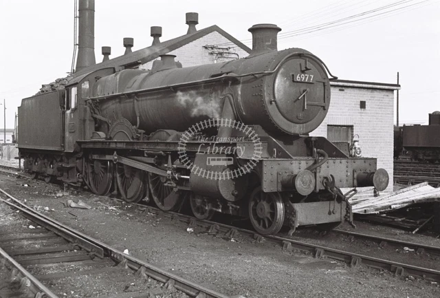 PHOTO BR British Railways Steam locomotive 6977 Grundisburgh Hall ...