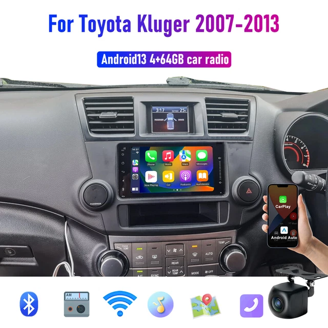7& WIRELESS CARPLAY Android Auto head unit BT Radio For Toyota Kluger ...