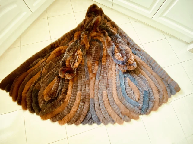 HOCHWERTIGER GRÜNSTEIN PELZMANTEL Wendemantel Fuchs/Leder rotbraun S/M ...