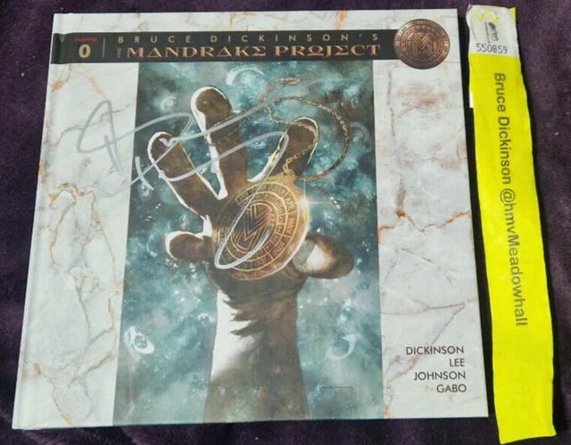 Bruce Dickinson The Mandrake Project Super Deluxe Cd Signed Iron Maiden Comic 0 Eur 9950
