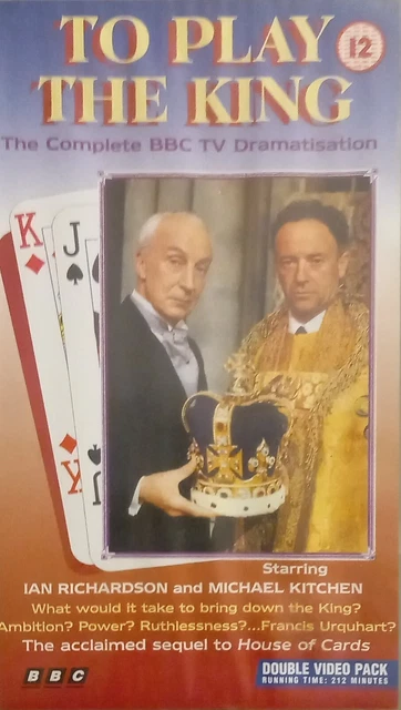 TO PLAY THE King - Complete Dramatisation - Box Set - PAL VHS Video ...