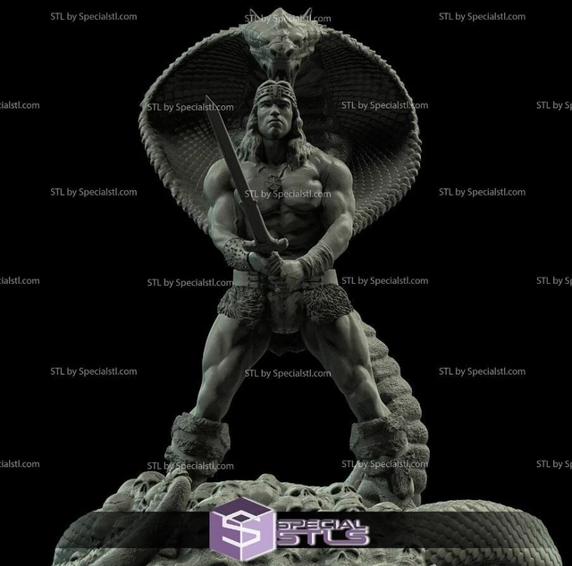 UNPAINTED CONAN THE Destroyer 3D Printed Model Kit £36.88 - PicClick UK