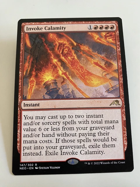 MAGIC THE GATHERING : Invoke Calamity (régulier) - Kamigawa : Neon ...