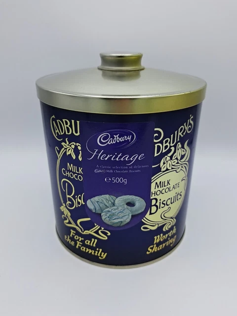 VINTAGE CADBURYS CHOCOLATE Biscuit Barrel Tin Collectable Heritage ...