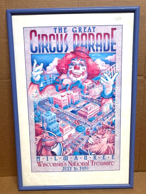 VINTAGE 1989 GREAT Circus Parade Milwaukee Wisconsin National Treasure ...