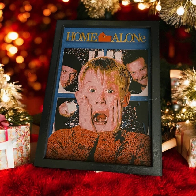 HOME ALONE POSTER 3d printed WALL ART HUEFORGE DECOR GIFT £11.46 ...
