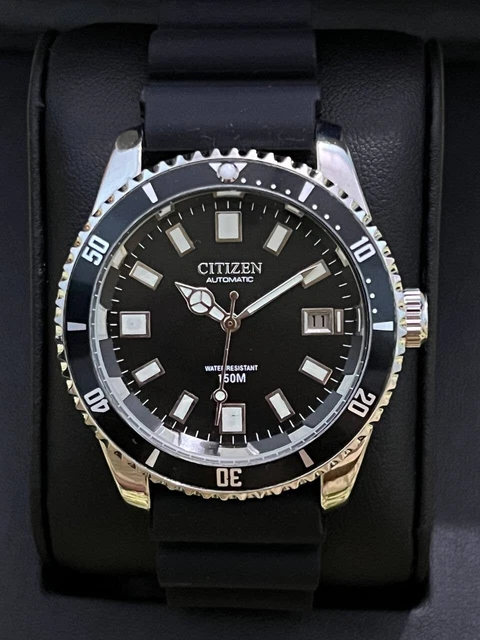 VINTAGE CITIZEN AUTOMATIC Cal-8200 Black Colour Face Wrist Watch ...