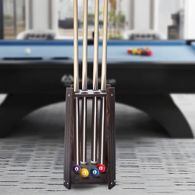 8 HOLES BILLIARD Cue Rack Pool Stick Floor Stand Fishing Rod Organizer ...