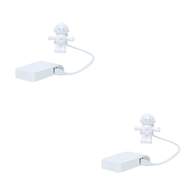 2 PIECES USB Book Light Space Man Reading Astronaut Night Lamp Laptop £ ...