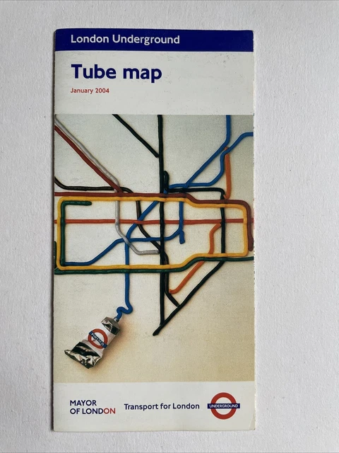 LONDON UNDERGROUND TUBE Map January 2004 The Tate Gallery by Tube ...
