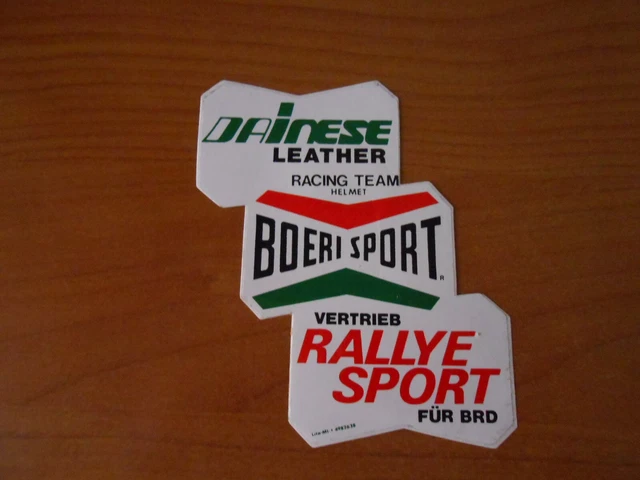 ADESIVO-STICKER-DAINESE RACINC TEAM-BOERI SPORT-VERTRIEB RALLYE SPORT ...