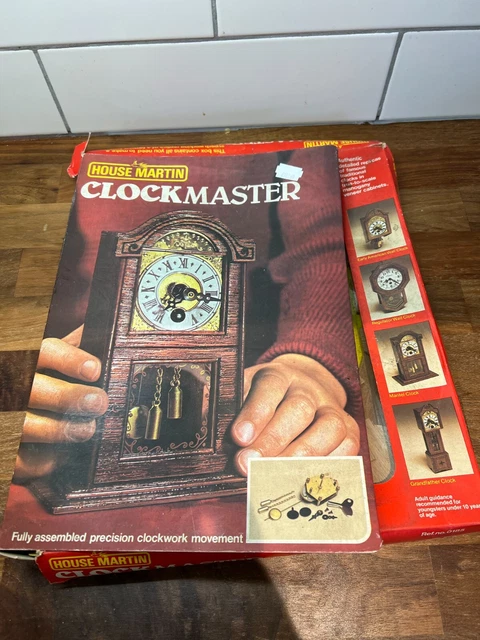 BOXED VINTAGE HOUSE Martin Clockmaster Clock Kit £10.99 - PicClick UK