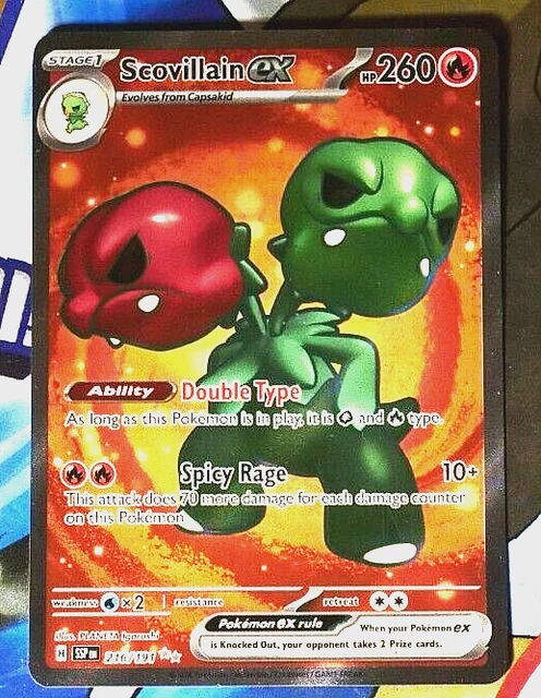 SCOVILLAIN EX SURGING Sparks SSP 216/191 (2024) Full Art Ultra Rare ...