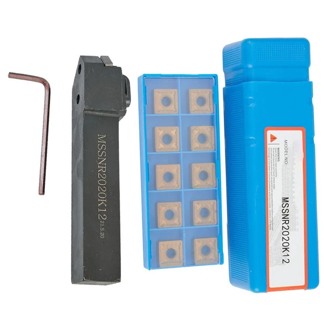 JEU DE COUPE de précision MSSNR2020K12 porte-outils avec 10 inserts en carbure EUR 50,53 ...