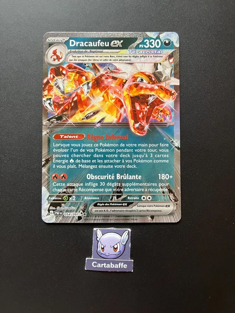 CARTE POKÉMON DRACAUFEU EX 054/091 EV4.5 PAF Destinées à Paldea NEUF EUR 14,85 - PicClick FR