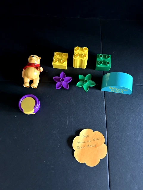 LEGO DUPLO DISNEY Winnie the Pooh's House #2981 Honeypot Complete 8pc ...