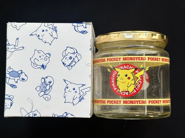 RARE VINTAGE JAPANESE Pokémon Pikachu Jar With Original Box Squirtle ...