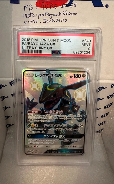 PSA 9 RAYQUAZA GX Pokemon Japanese Ultra Shiny GX SSR 240/150 SM8b EUR 137,00 - PicClick DE