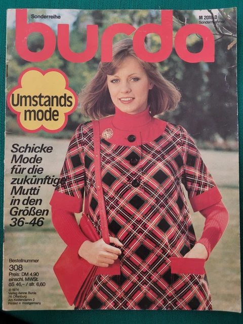 BURDA MODEN Vintage Schnittmuster Schnittmusterheft Damen EUR 6,50 ...