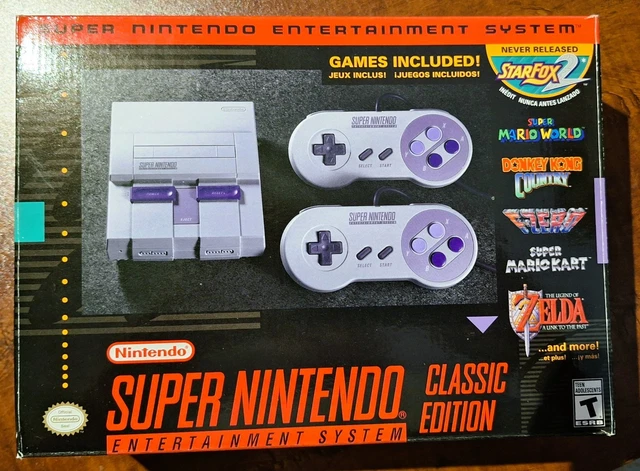 AUTHENTIC SNES SUPER Nintendo Classic Mini Super Entertainment System ...