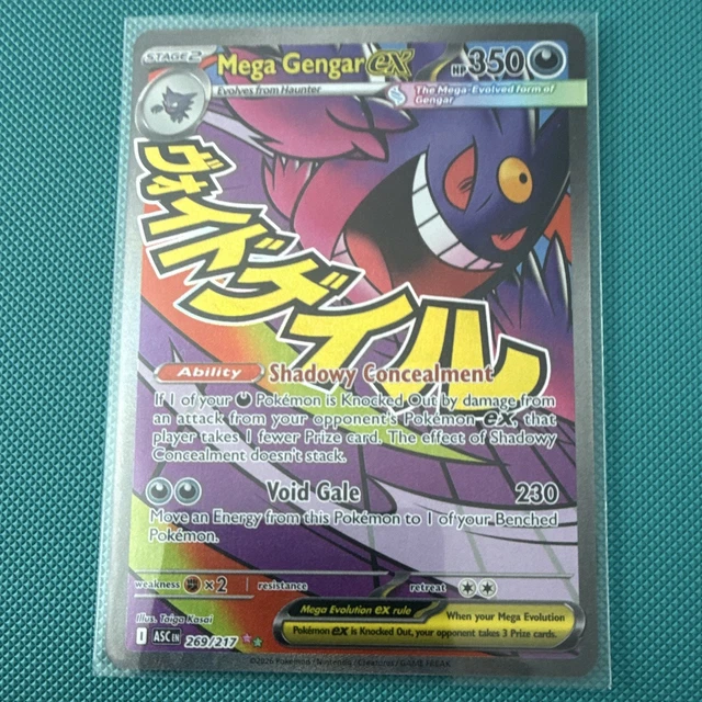 POKÉMON TCG MEGA Gengar EX 269/217 Full Art Holo Ultra Rare £44.50 ...