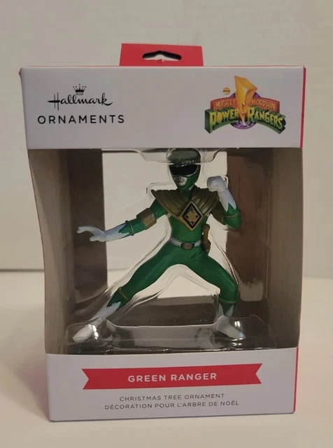 HALLMARK MIGHTY MORPHIN Power Rangers GREEN RANGER Christmas Tree ...