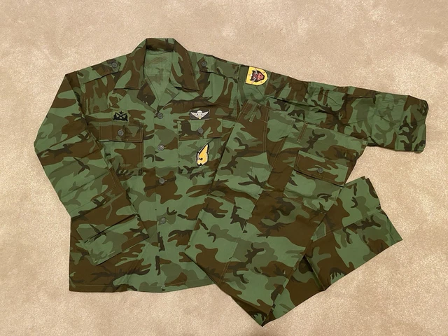 ARVN BDQ ERDL Uniform Repro South Vietnam Phuoc Hung RVN Insignia CAMO ...