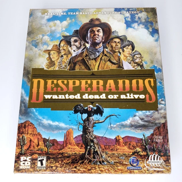 DESPERADOS: WANTED DEAD or Alive ~ PC CD Rom Windows Game - Big Box ...