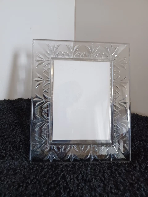 LARGE WATERFORD CRYSTAL FRAME FOR 5x7 PHOTO - TULIP DESIGN 11459 Heavy ...