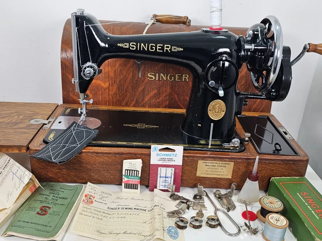 1950 VINTAGE SINGER 201K SEWING MACHINE,SERVICED, HANDCRANK, for ...
