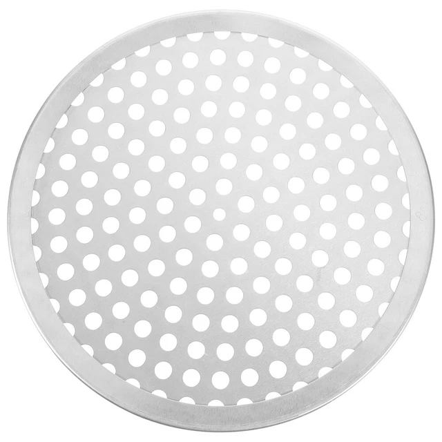 PIASTRA FORATA ROTONDA 8" Pizza Pan alluminio teglia da forno strumento ...