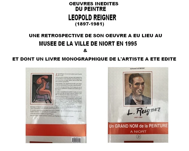 LEOPOLD REIGNER (1897-1981) Belle Oeuvre Expressionniste Abstrait Vers ...