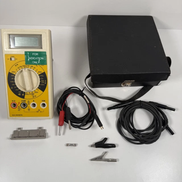 VINTAGE 1985 GPO British Telecom Multimeter MMF1A with Case, Test Leads ...