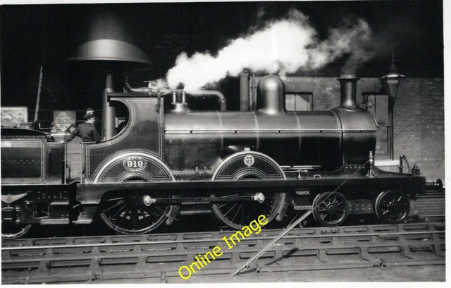 Railway Darkroom Photo Lyr 4 4 0 No 919 Wakefield Station C1907 £3 00