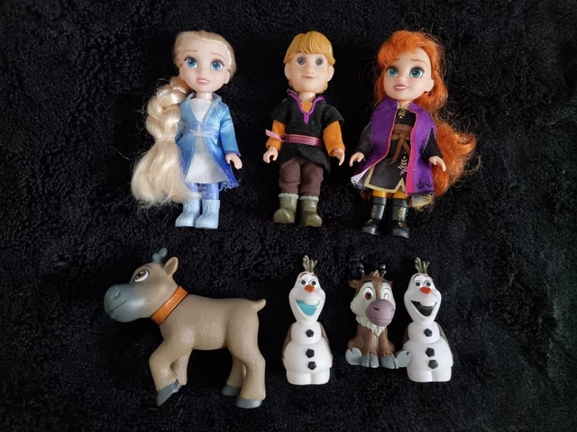 DISNEY ANIMATORS COLLECTION Frozen Anna Kristoff Mini Doll Playset ...