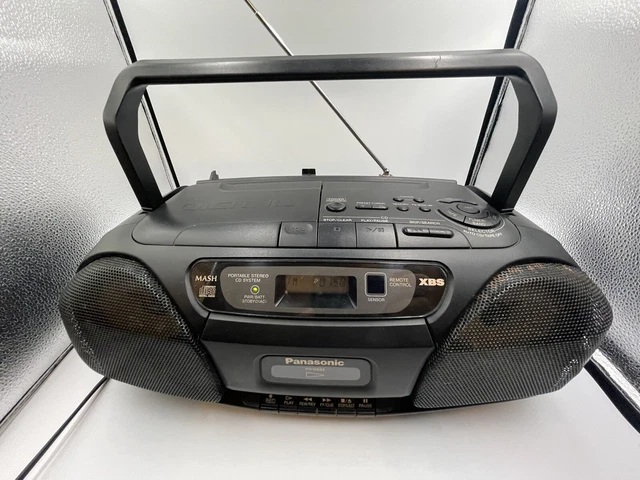 PANASONIC RX-DS22 PORTABLE Stereo CD Cassette Tape Recorder 3Band Radio ...