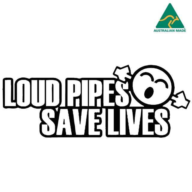 LOUD PIPES SAVE Lives JDM Vinyl Decal Sticker 15.5 cm x 6 cm $5.95 ...