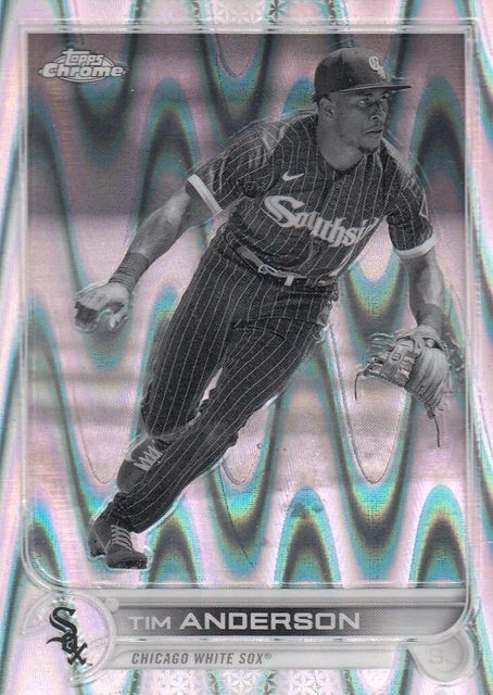 RÉFRACTEUR TIM ANDERSON Topps Chrome Sonic Raywave Chicago White Sox ...