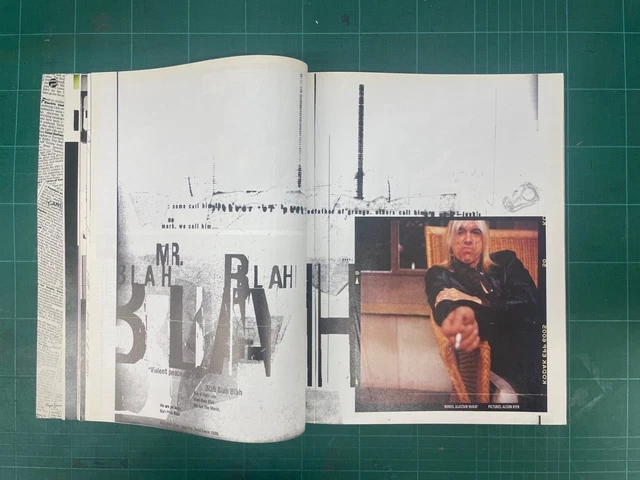 BLAH BLAH BLAH Magazine Rare 1st Issue Blur Albarn David Carson Graphic ...