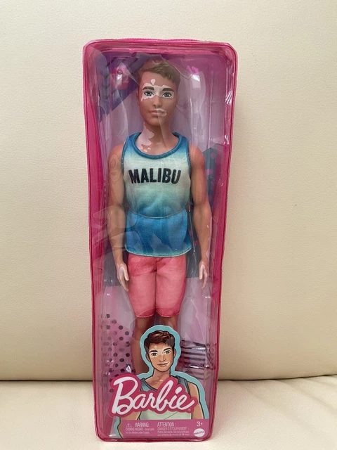 BARBIE KEN FASHIONISTAS Doll #192, Brown Cropped Hair, Vitiligo £10.49 ...