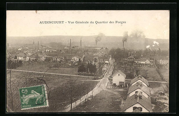 CPA AUDINCOURT, VUE Generale du Quartier des Forges EUR 5,00 - PicClick FR