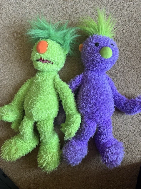 JIM HENSON 2001 The Hoobs Groove, Iver Soft Beanie Plush Toys Talking £ ...