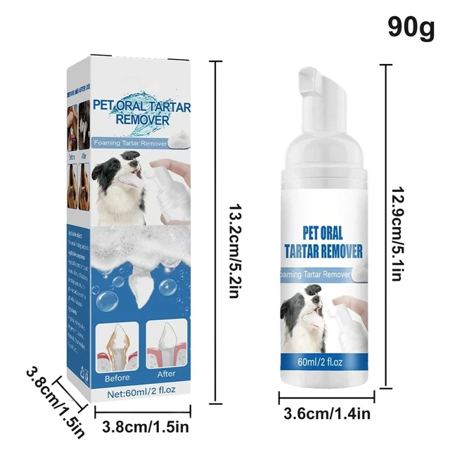 PET TARTAR REMOVER for Yellow Teeth Bad Breath Cleaning Foam Oral Care ...